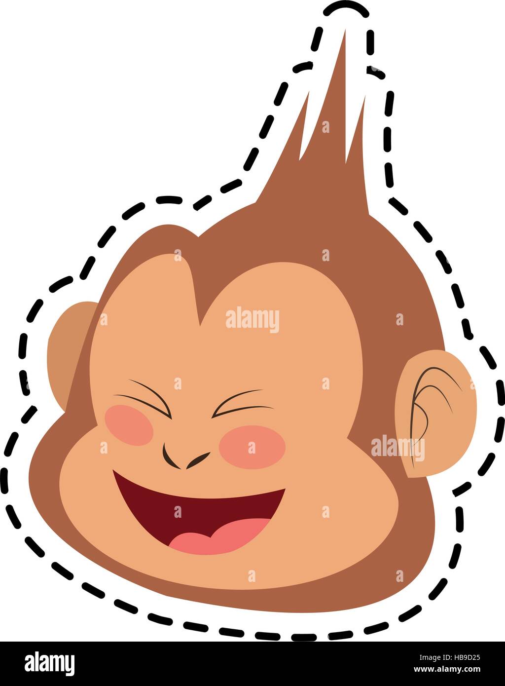 Isolated monkey cartoon design Stock Vector Image & Art - Alamy