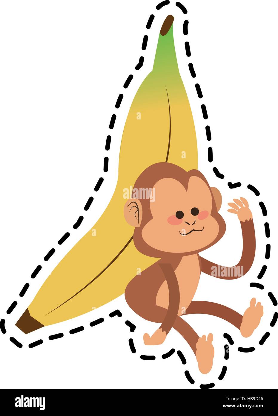Isolated monkey cartoon design Stock Vector Image & Art - Alamy