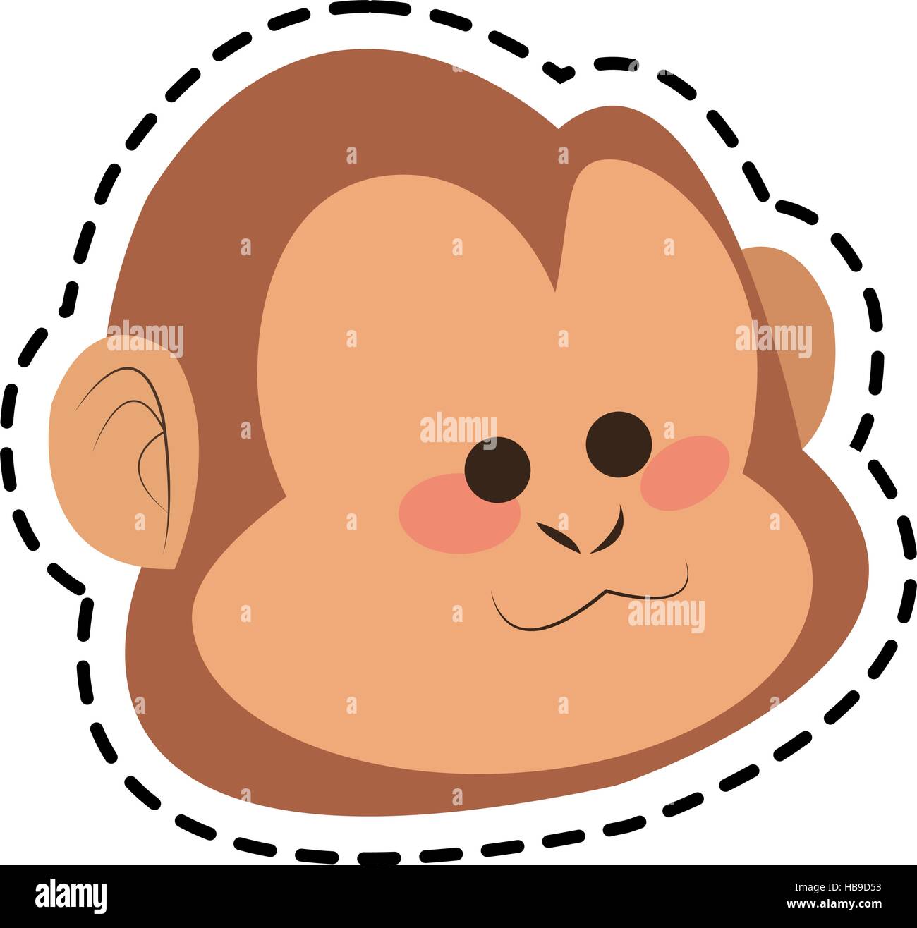 Isolated monkey cartoon design Stock Vector Image & Art - Alamy