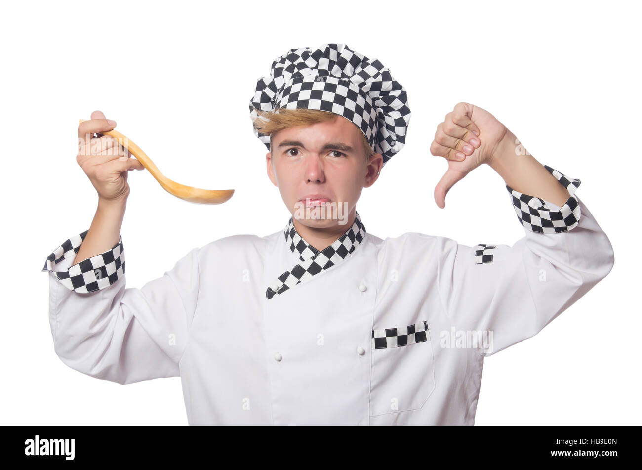 Funny cook isolated on white Stock Photo - Alamy