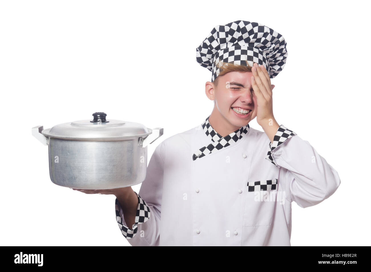 Funny cook isolated on white Stock Photo - Alamy