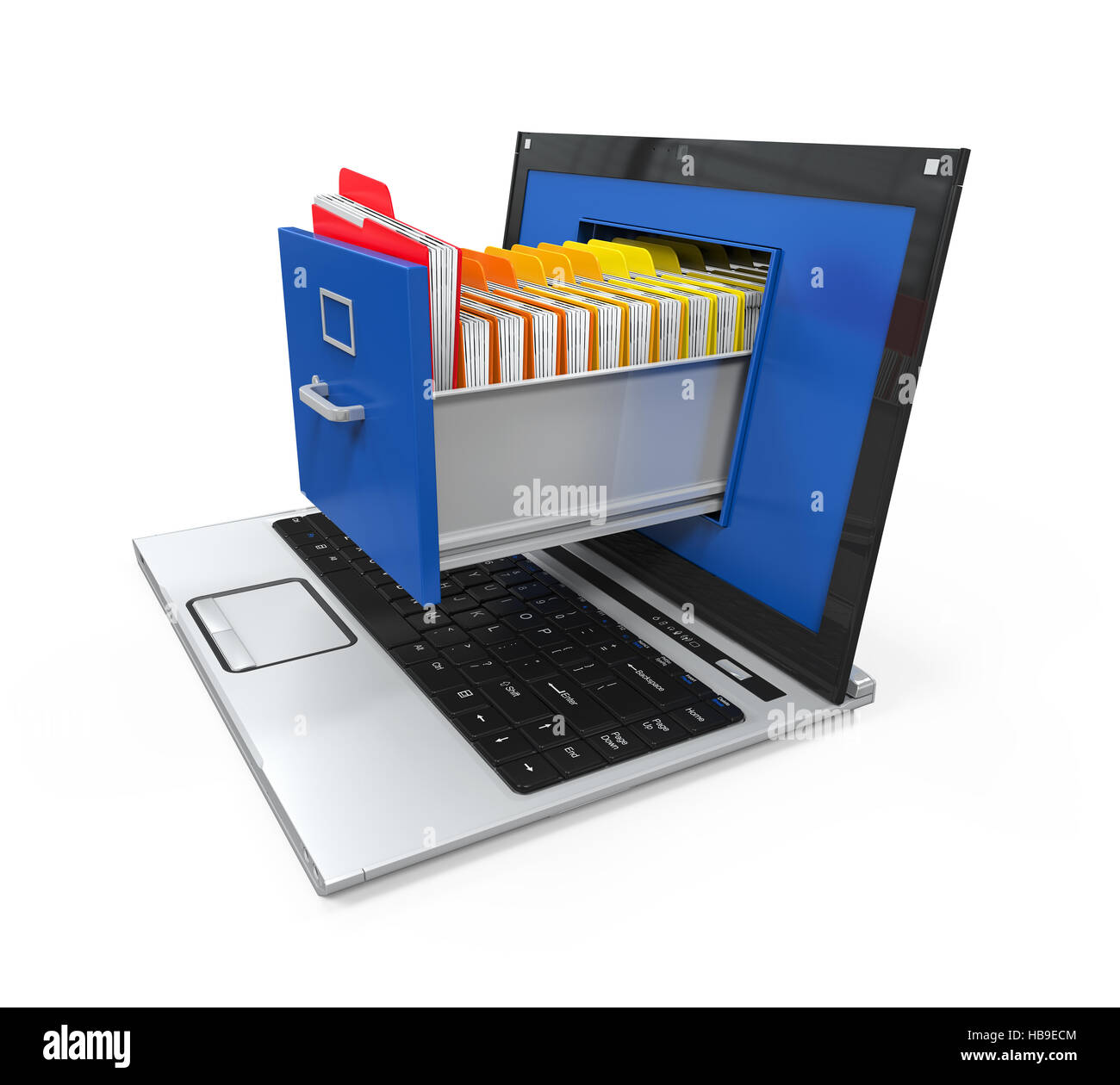 Laptop Data Storage Stock Photo - Alamy