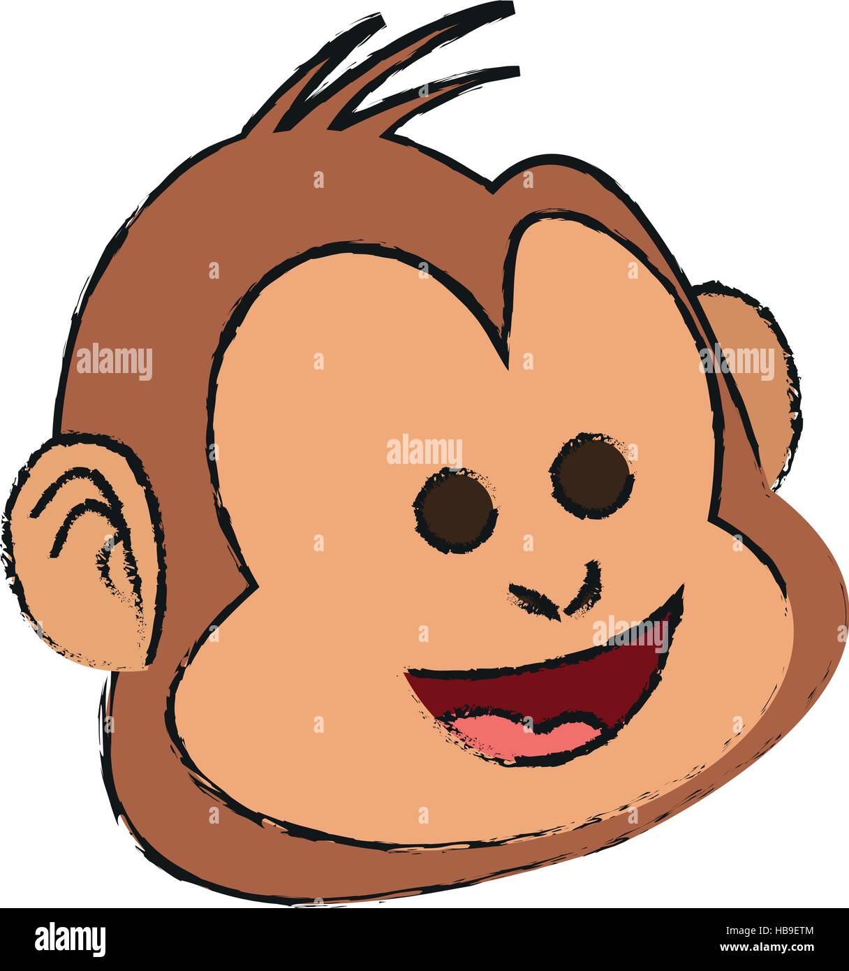 Isolated monkey cartoon design Stock Vector Image & Art - Alamy