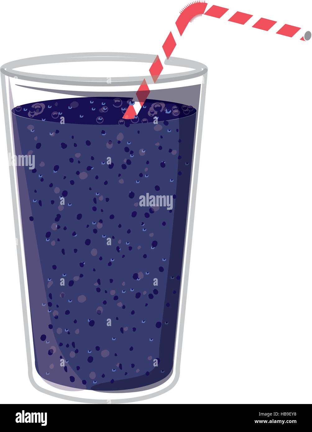 Blueberry juice icon. Smoothie drink beverage and fruit theme. Isolated ...