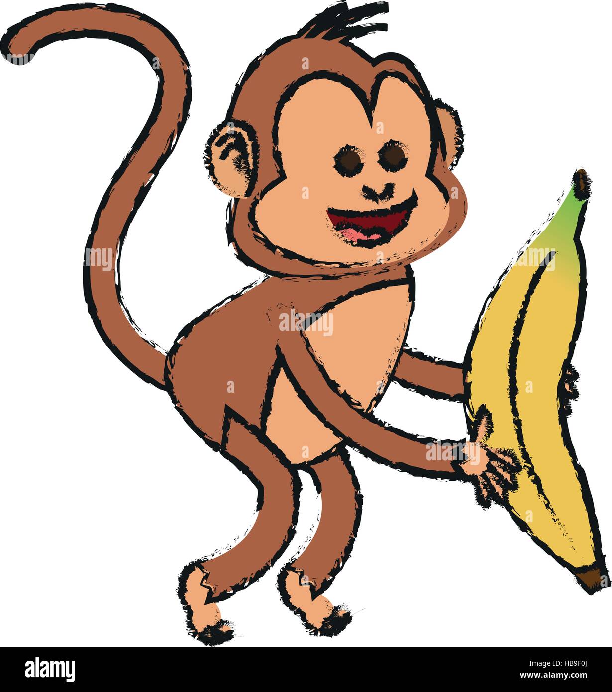 Isolated monkey cartoon design Stock Vector Image & Art - Alamy