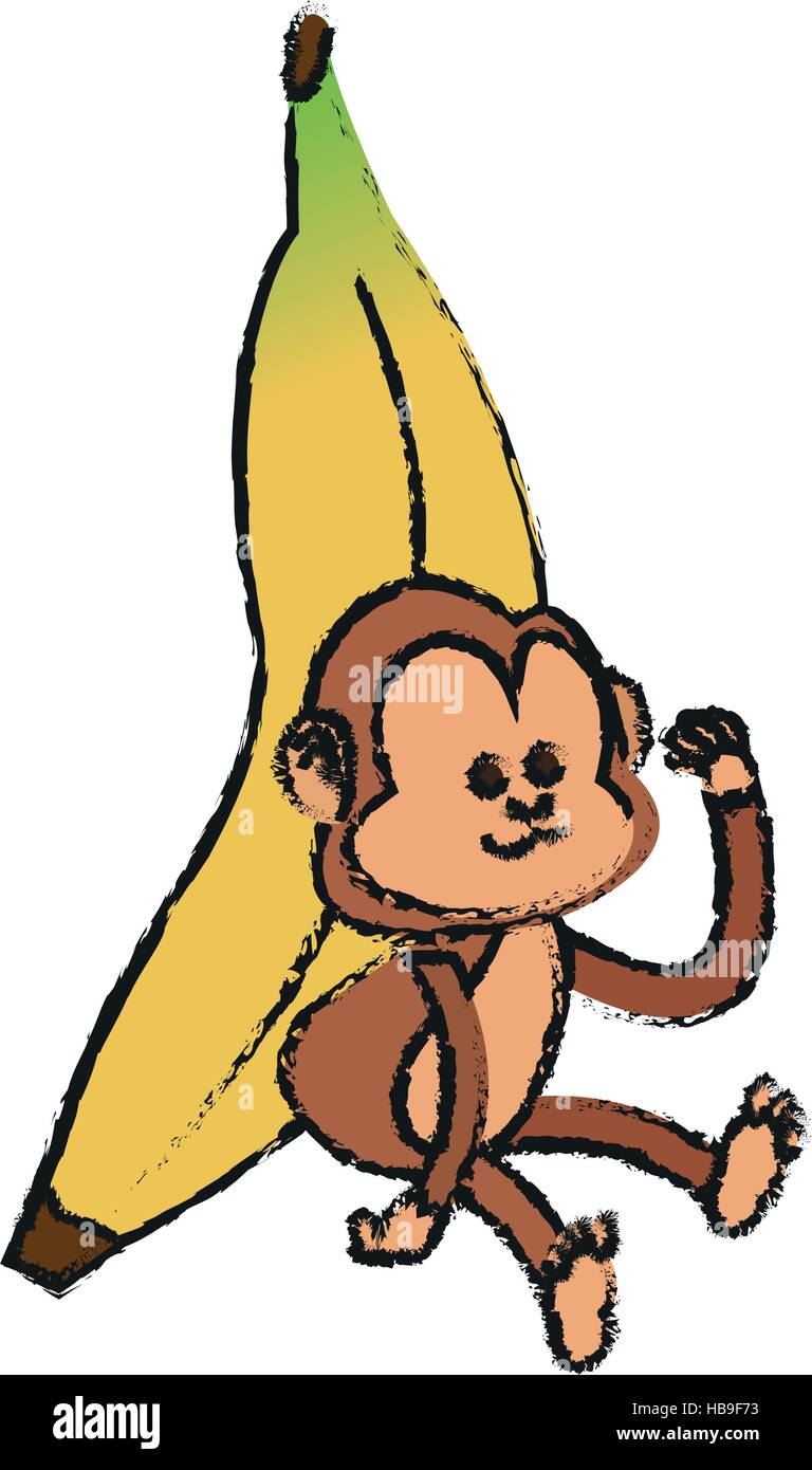 Isolated monkey cartoon design Stock Vector Image & Art - Alamy
