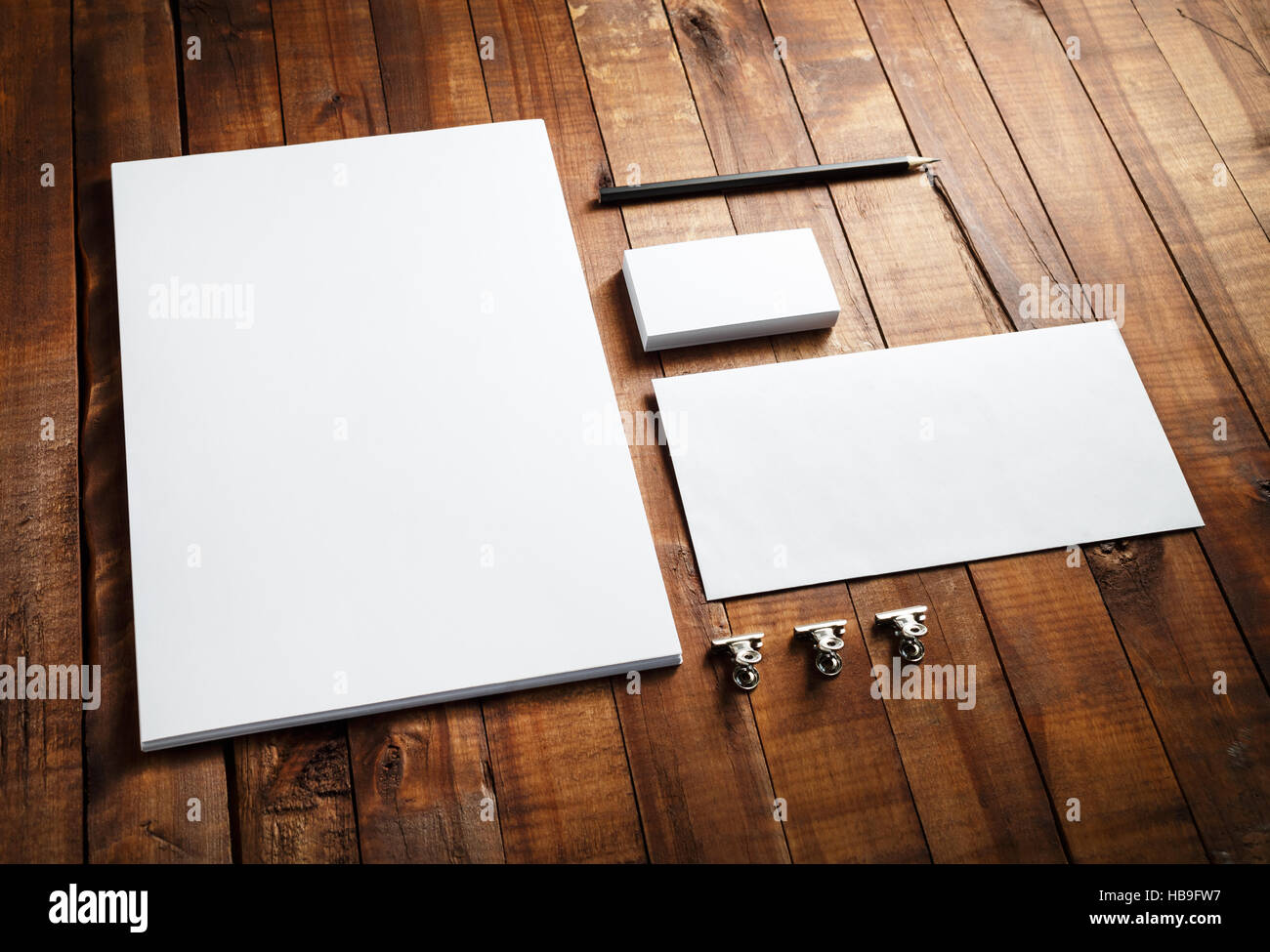 Blank corporate identity Stock Photo - Alamy