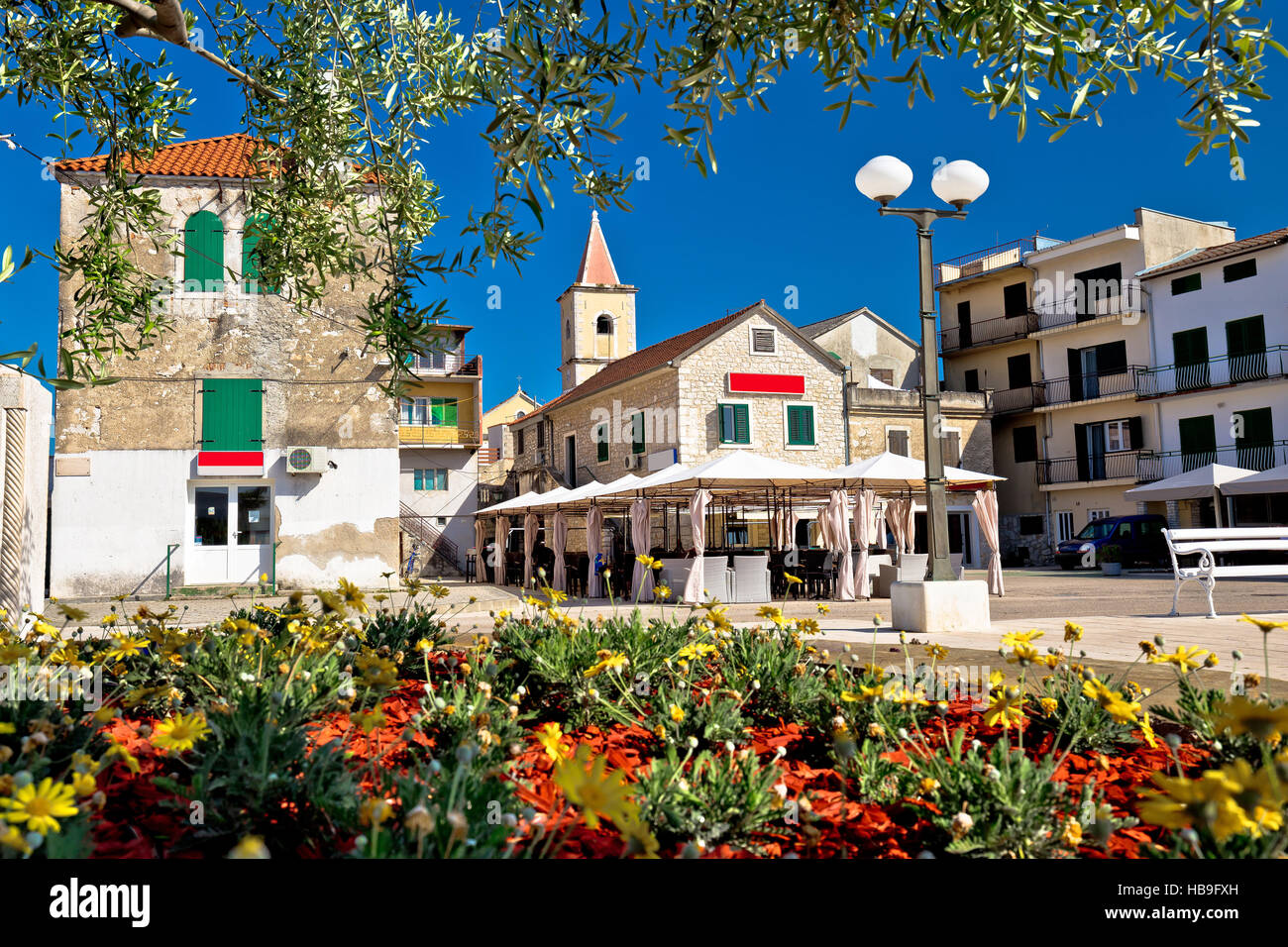 Coastal town of Pirovac old architecture Stock Photo - Alamy