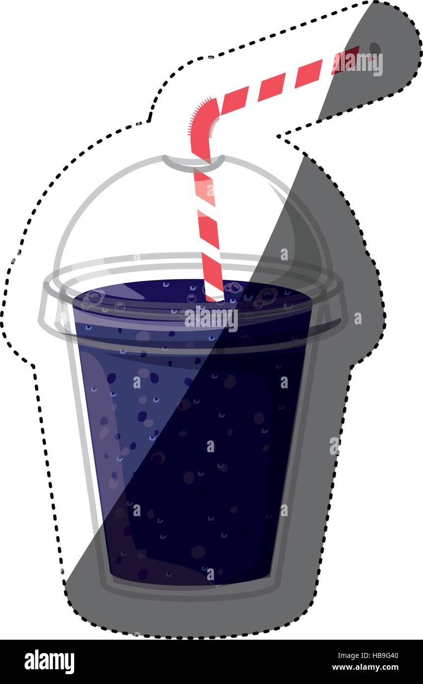 Blueberry juice icon. Smoothie drink beverage and fruit theme. Isolated ...