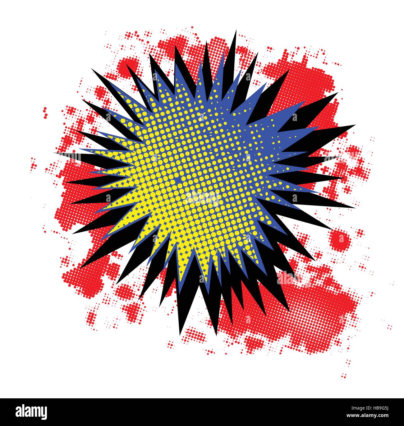 Pop art explosion over Stock Vector Images - Alamy