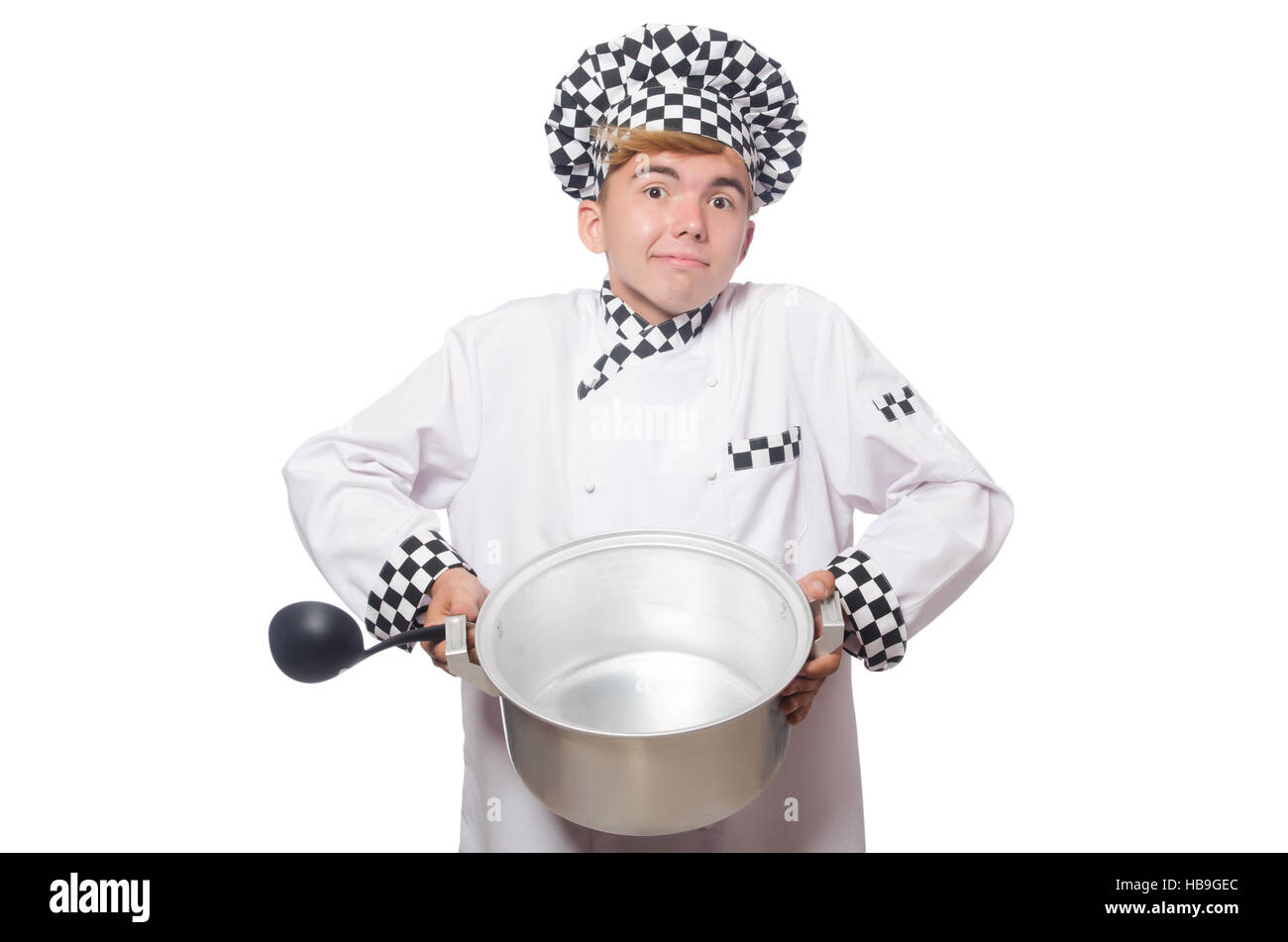 Funny cook isolated on white Stock Photo - Alamy