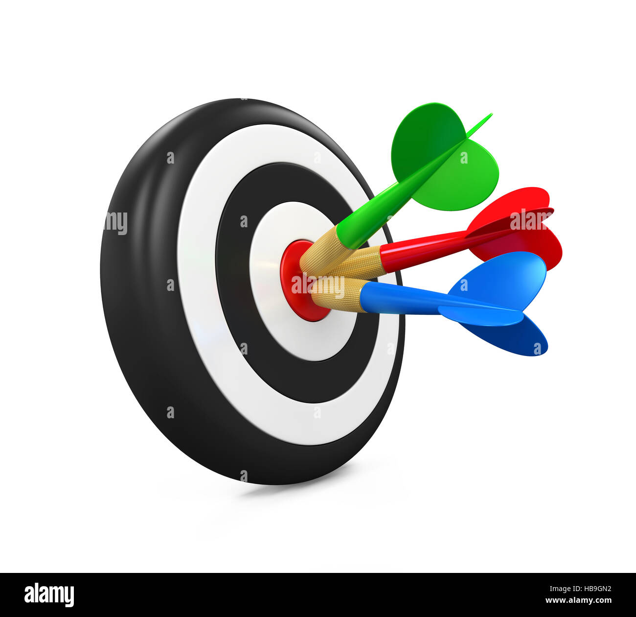 Darts on Target Stock Photo - Alamy