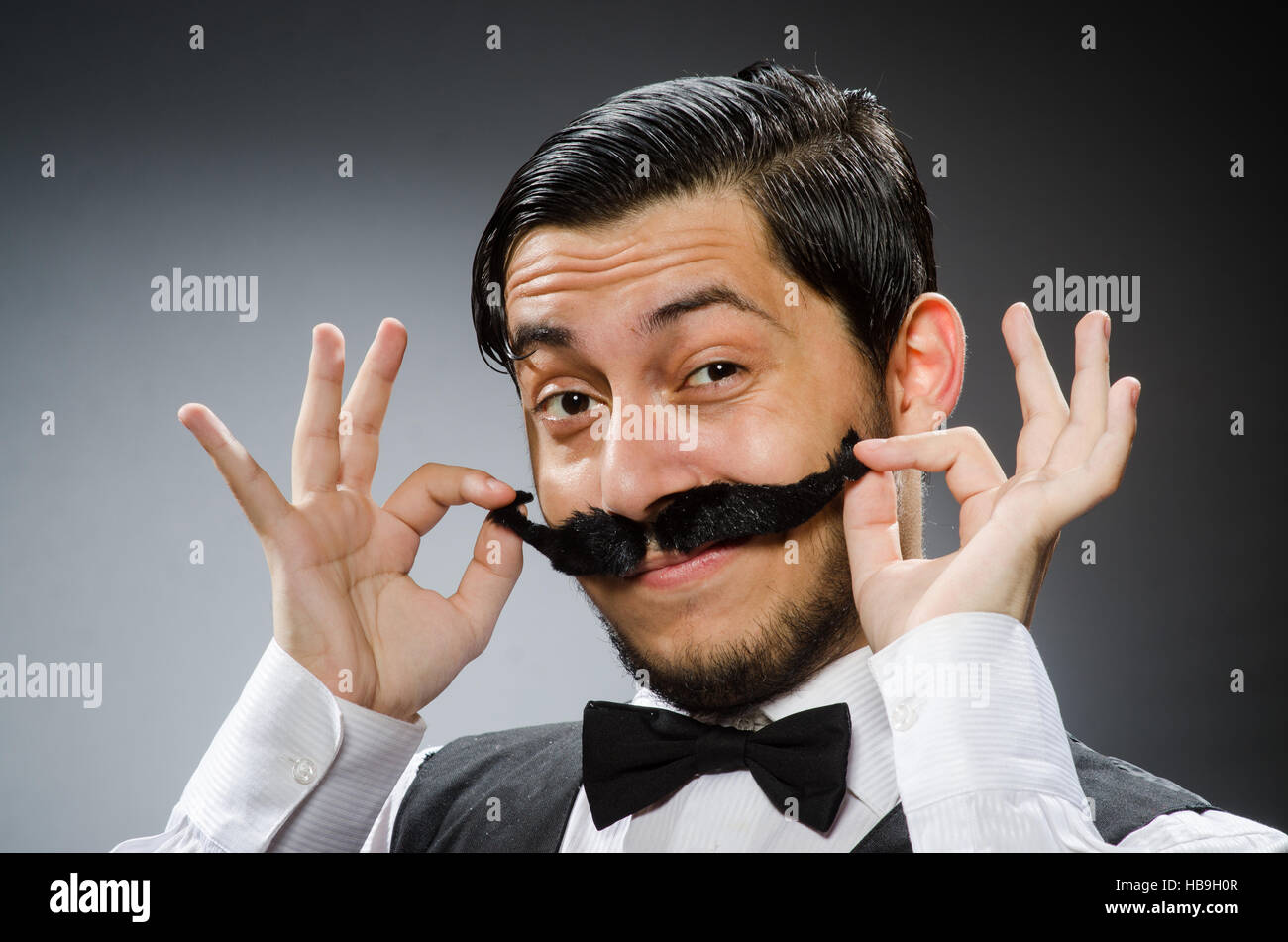 Funny man in vintage concept Stock Photo - Alamy