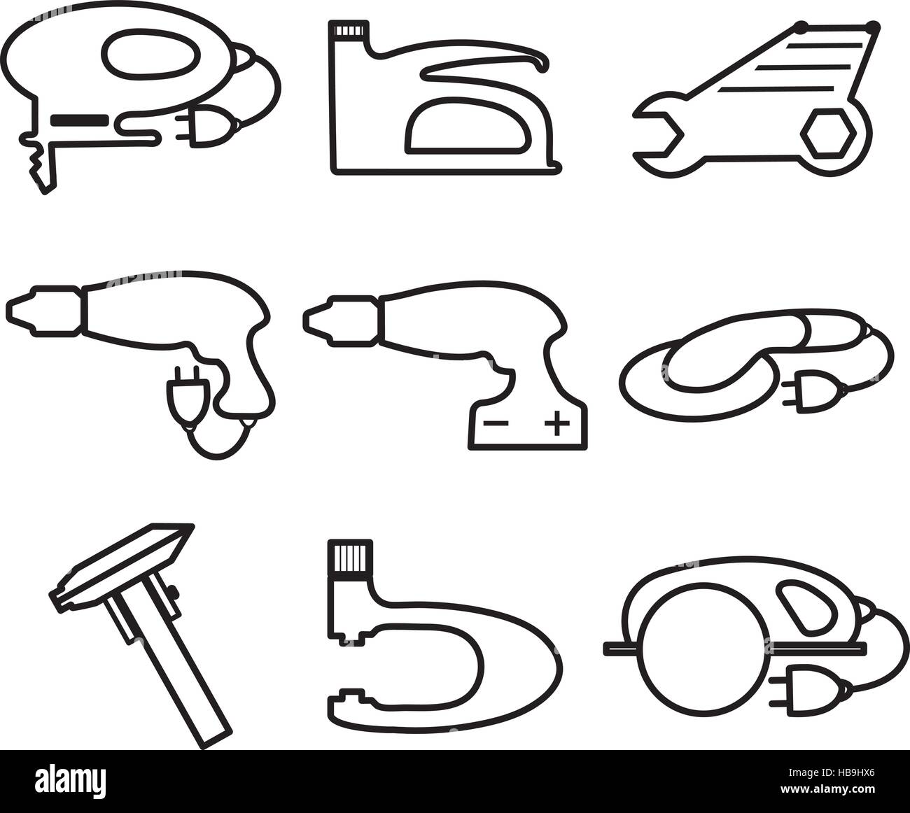 Mechanical tools Stock Vector Images - Alamy