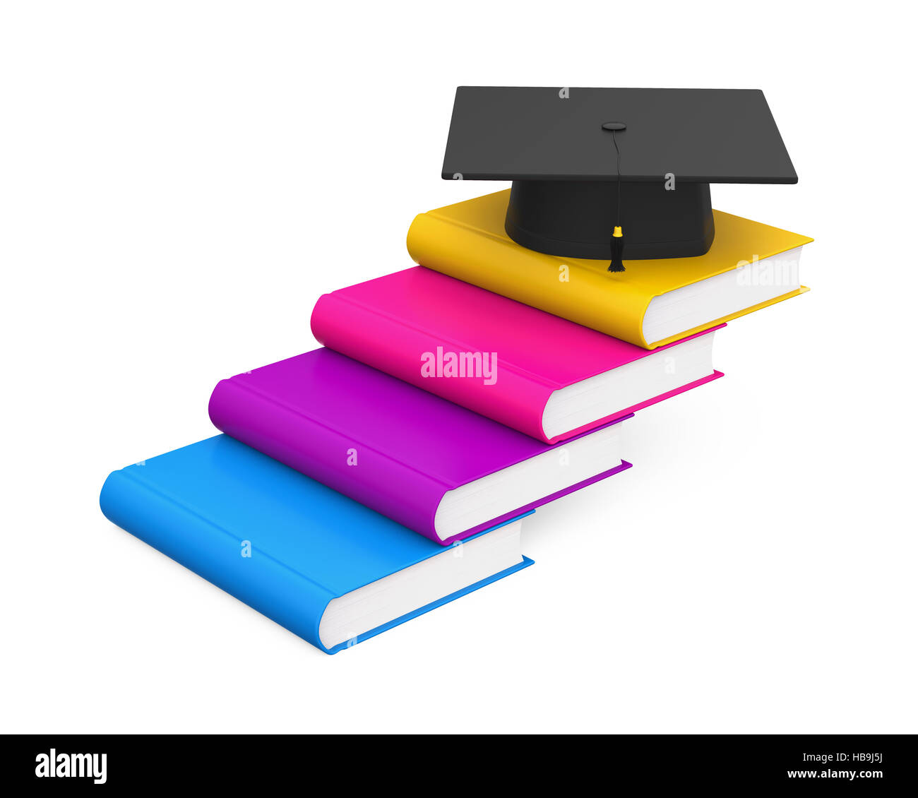Graduation cap diploma books hi-res stock photography and images - Alamy