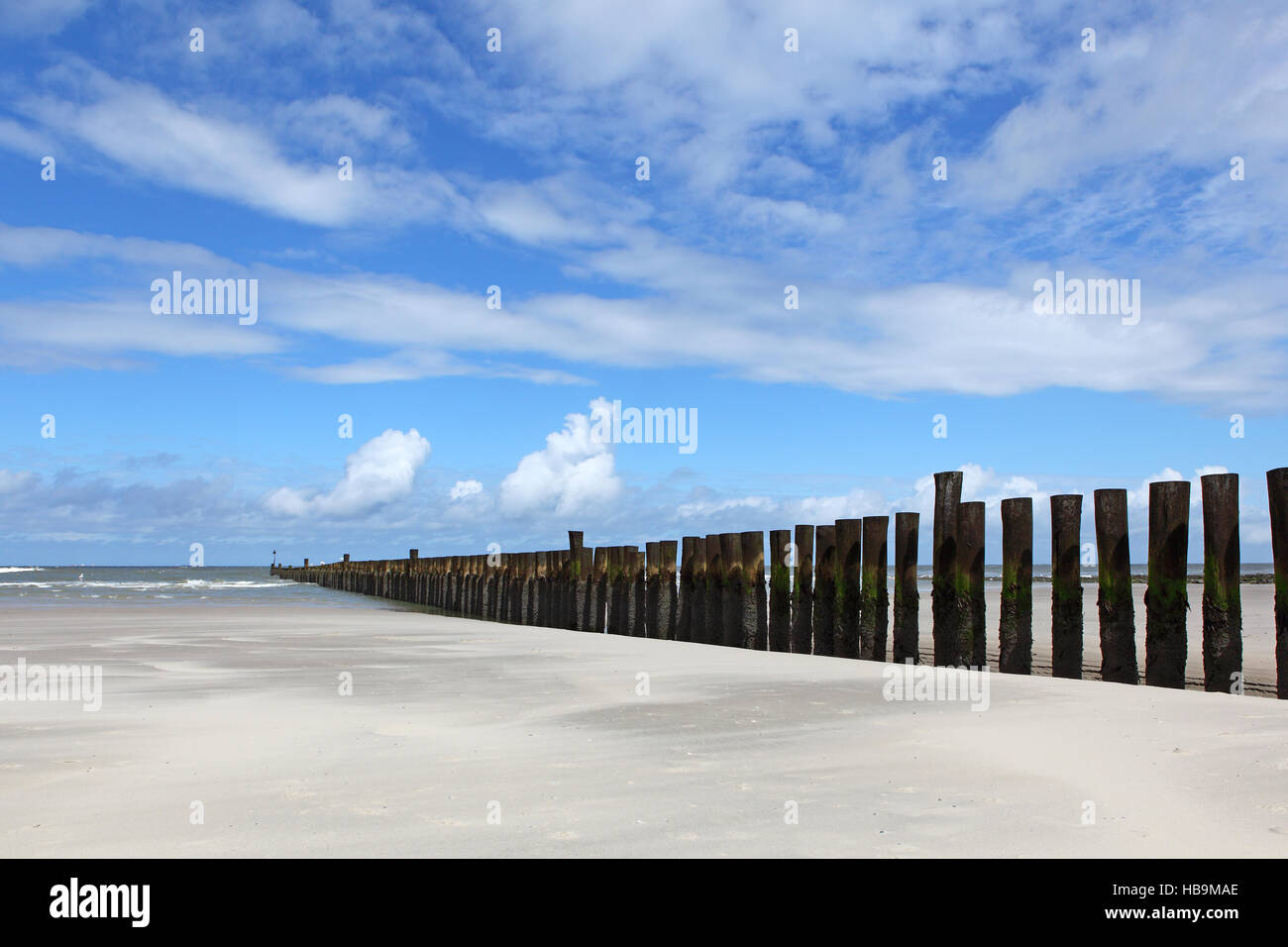 Groyne poles hi-res stock photography and images - Alamy
