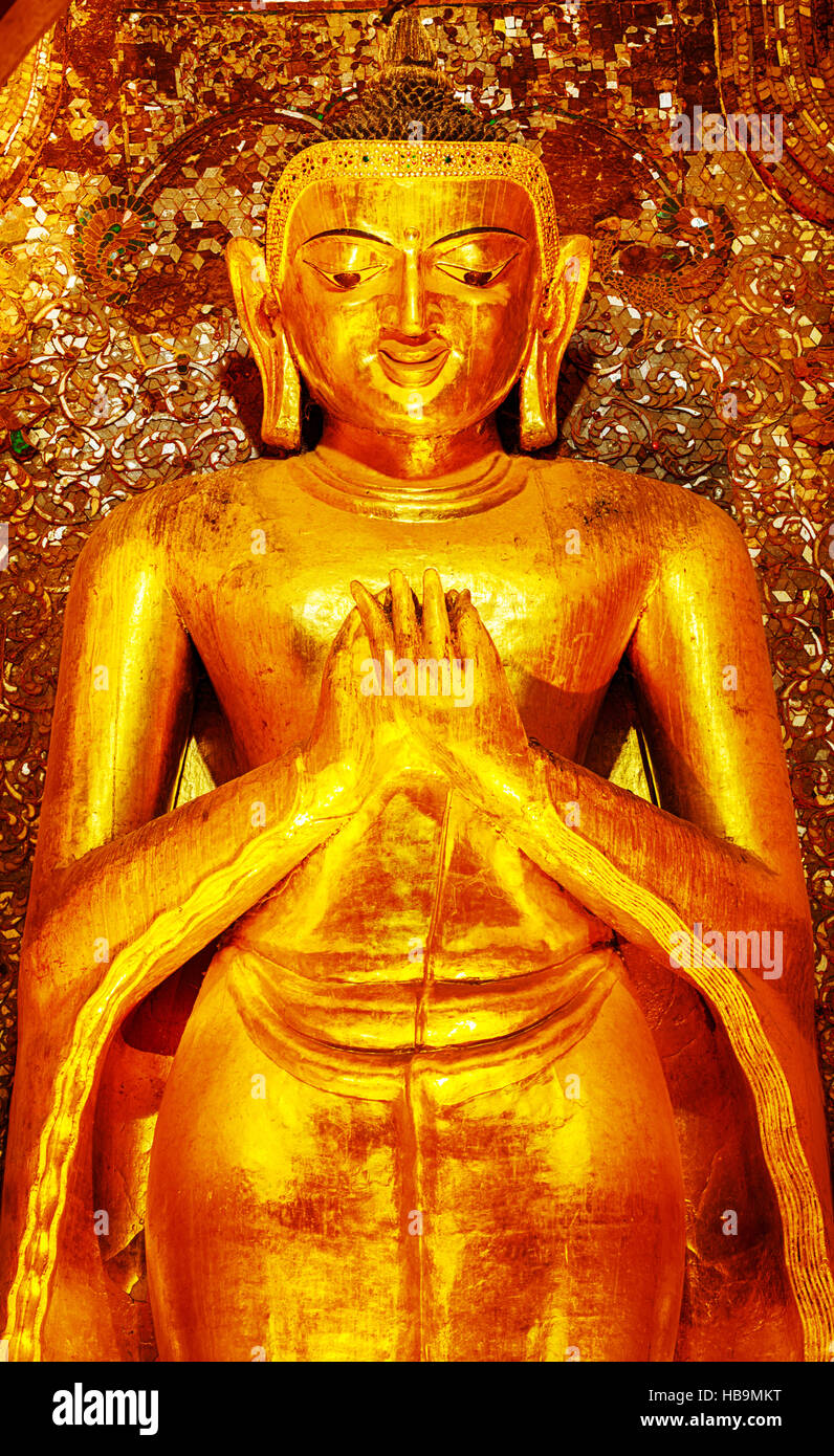 Buddha statue in Ananda temple Stock Photo - Alamy