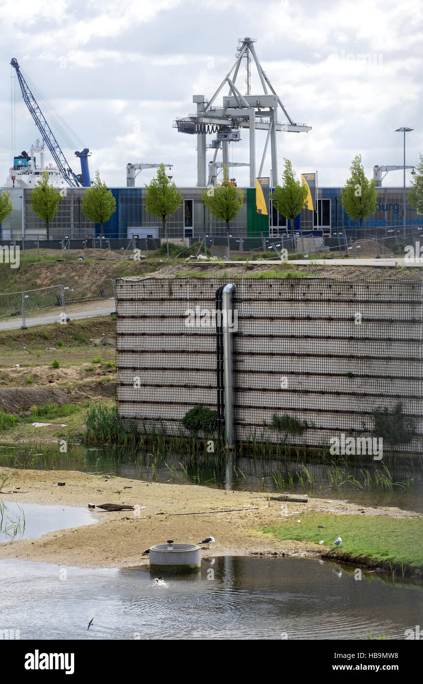 harbor construction site Stock Photo - Alamy