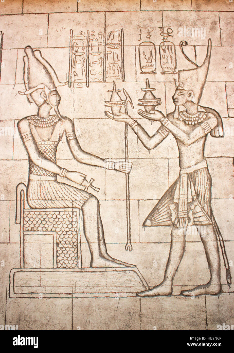 Old murals. Wall carving Stock Photo - Alamy