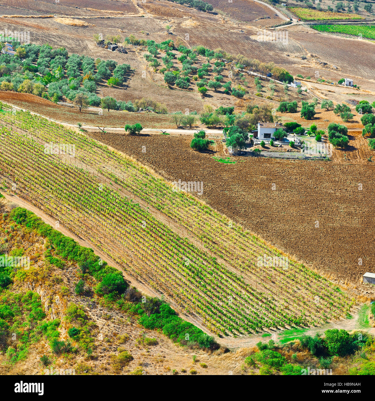 Valley in Spain Stock Photo - Alamy