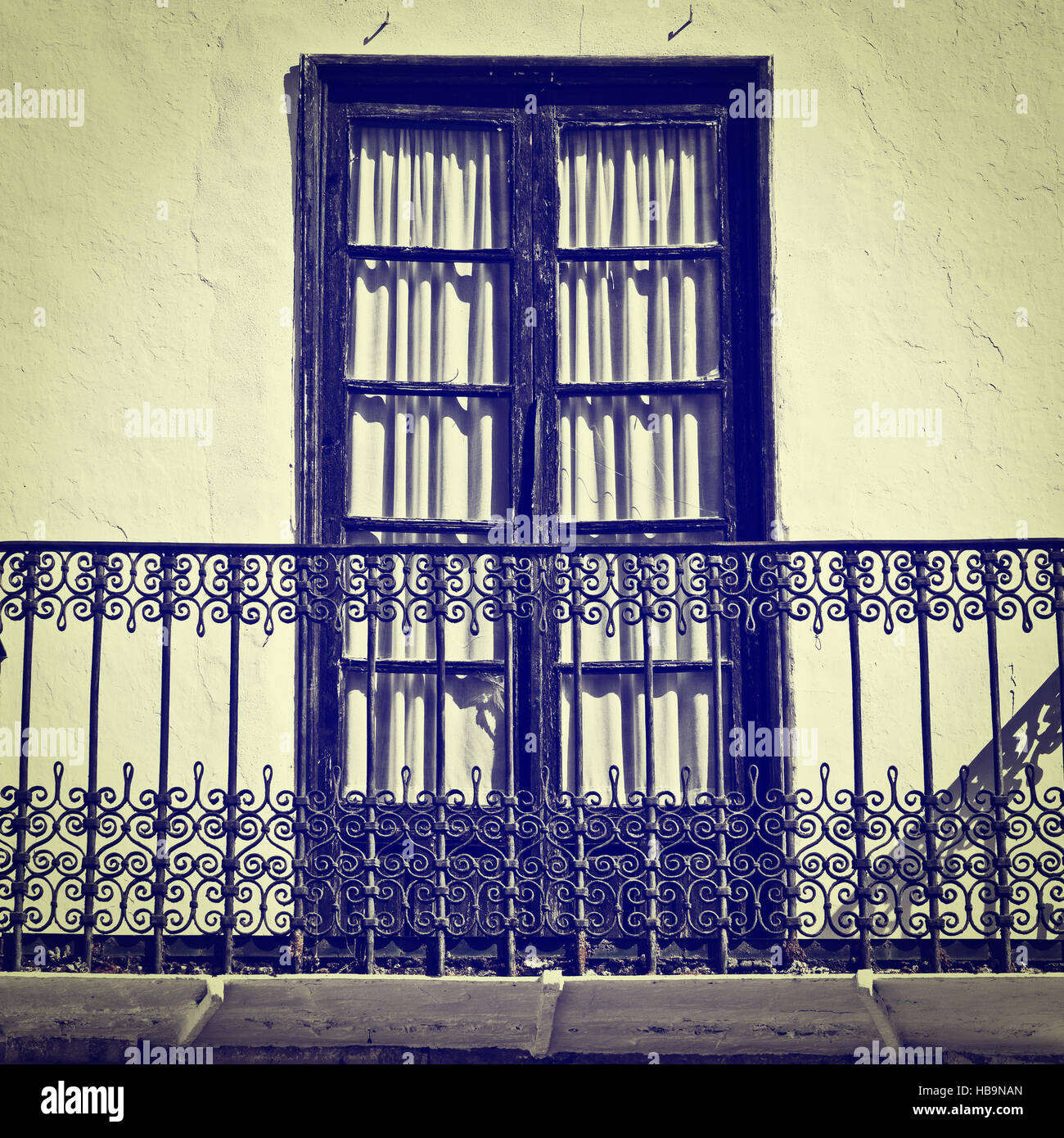 Spanish glass balcony hi-res stock photography and images - Alamy