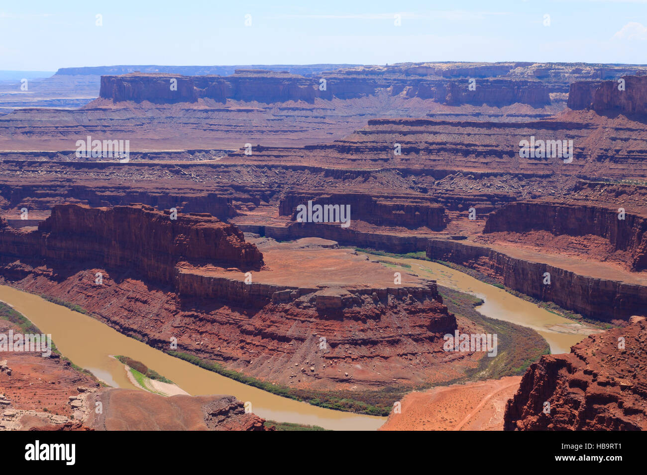 Colorado river canyon. Panorama from Utah. Red rocks. United States of ...