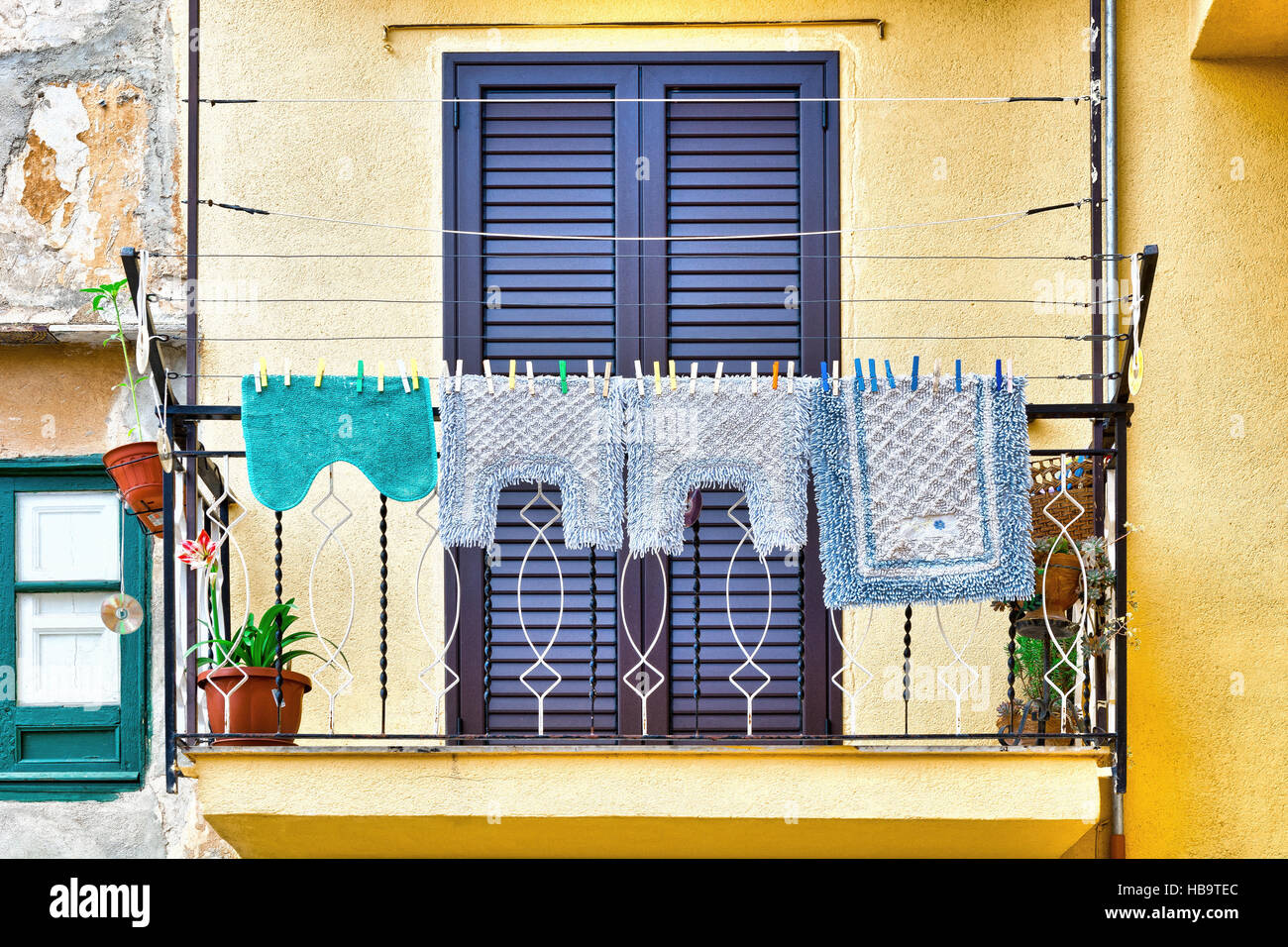 Balcony in Palermo Stock Photo - Alamy