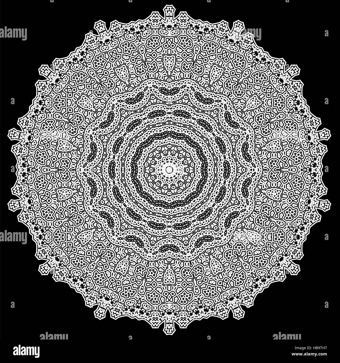 Grey Mandala Isolated Stock Photo - Alamy