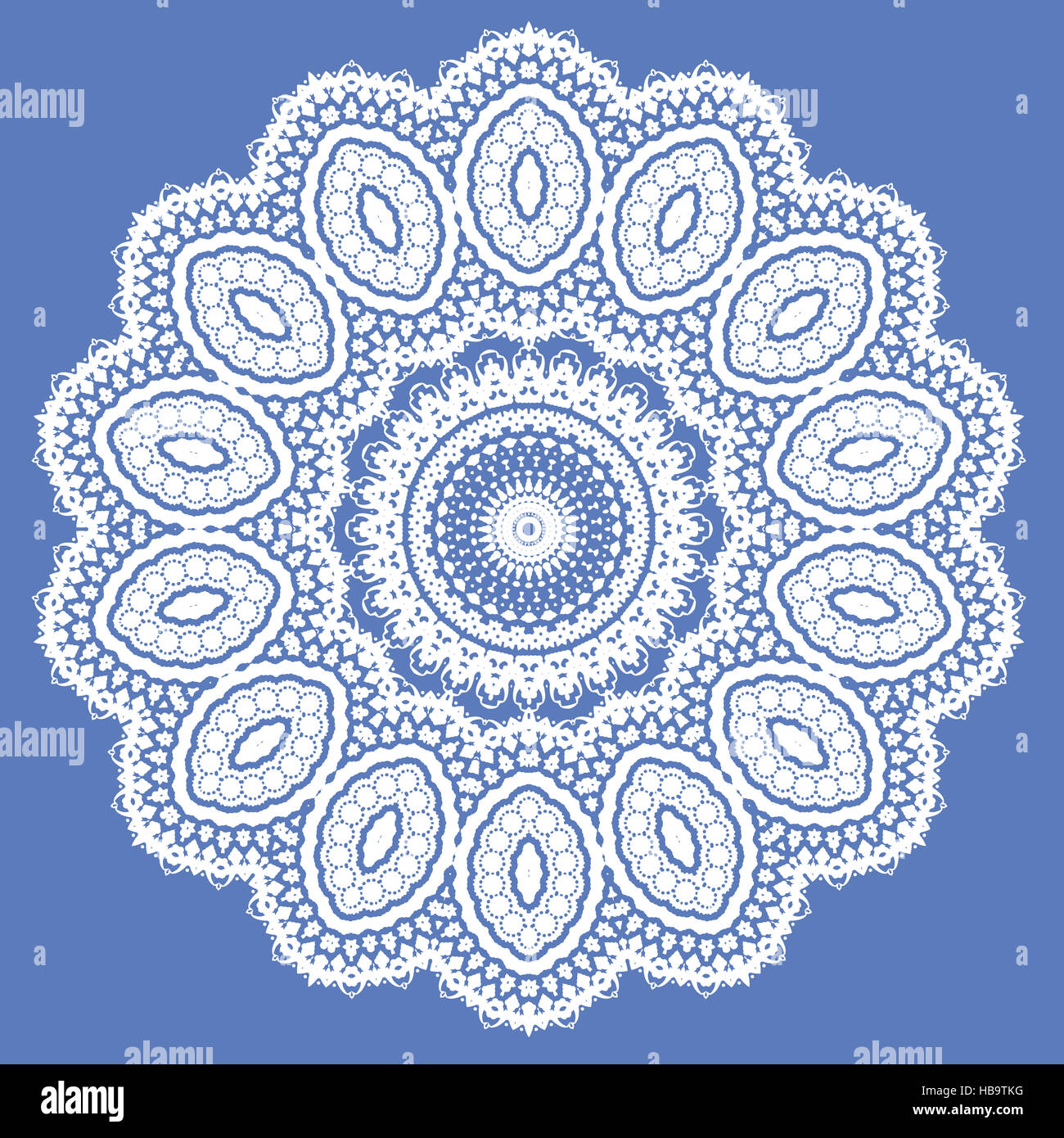 White Mandala Isolated Stock Photo - Alamy