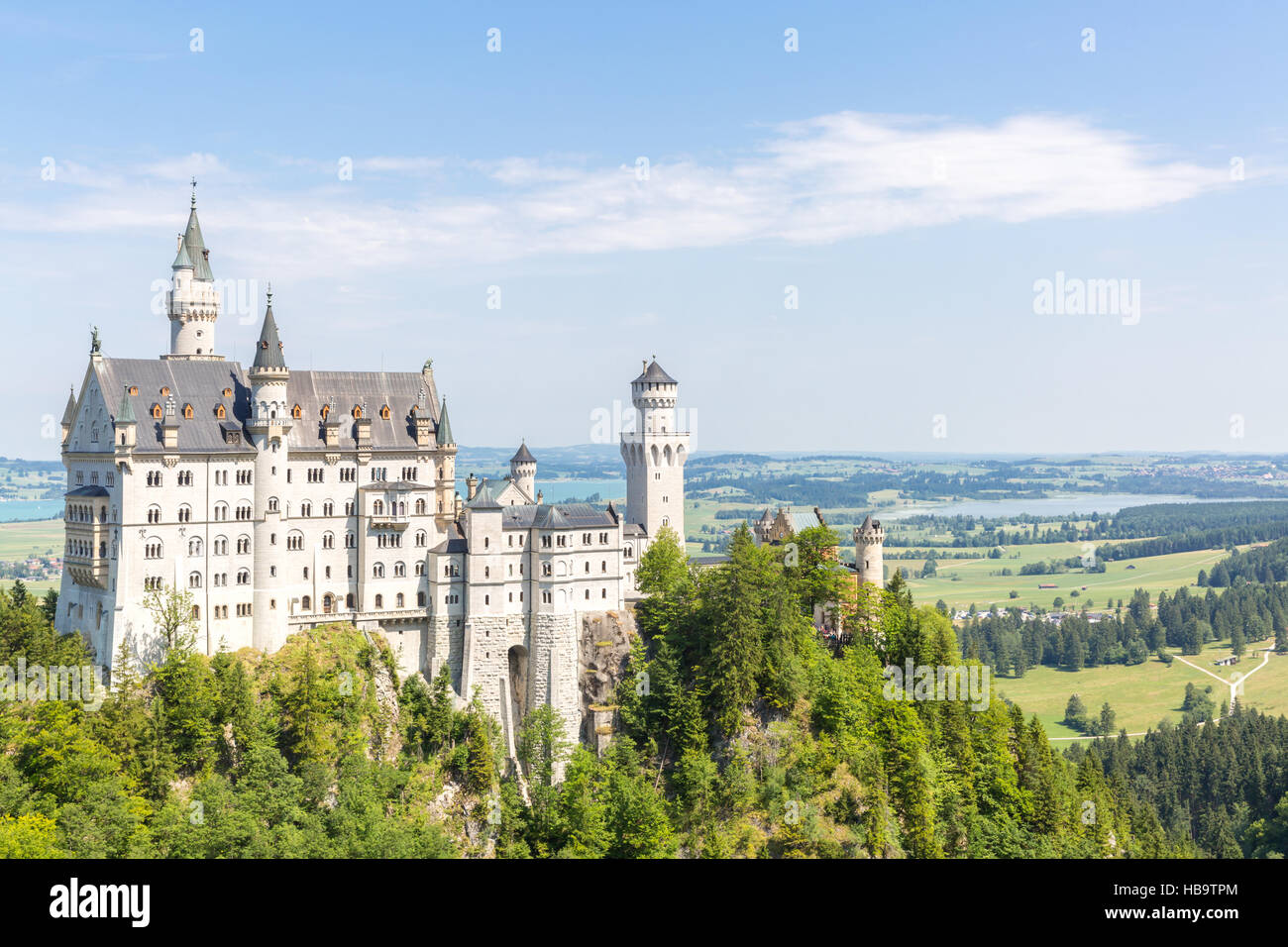 Neuschwanstein castle summer aerial hi-res stock photography and images ...