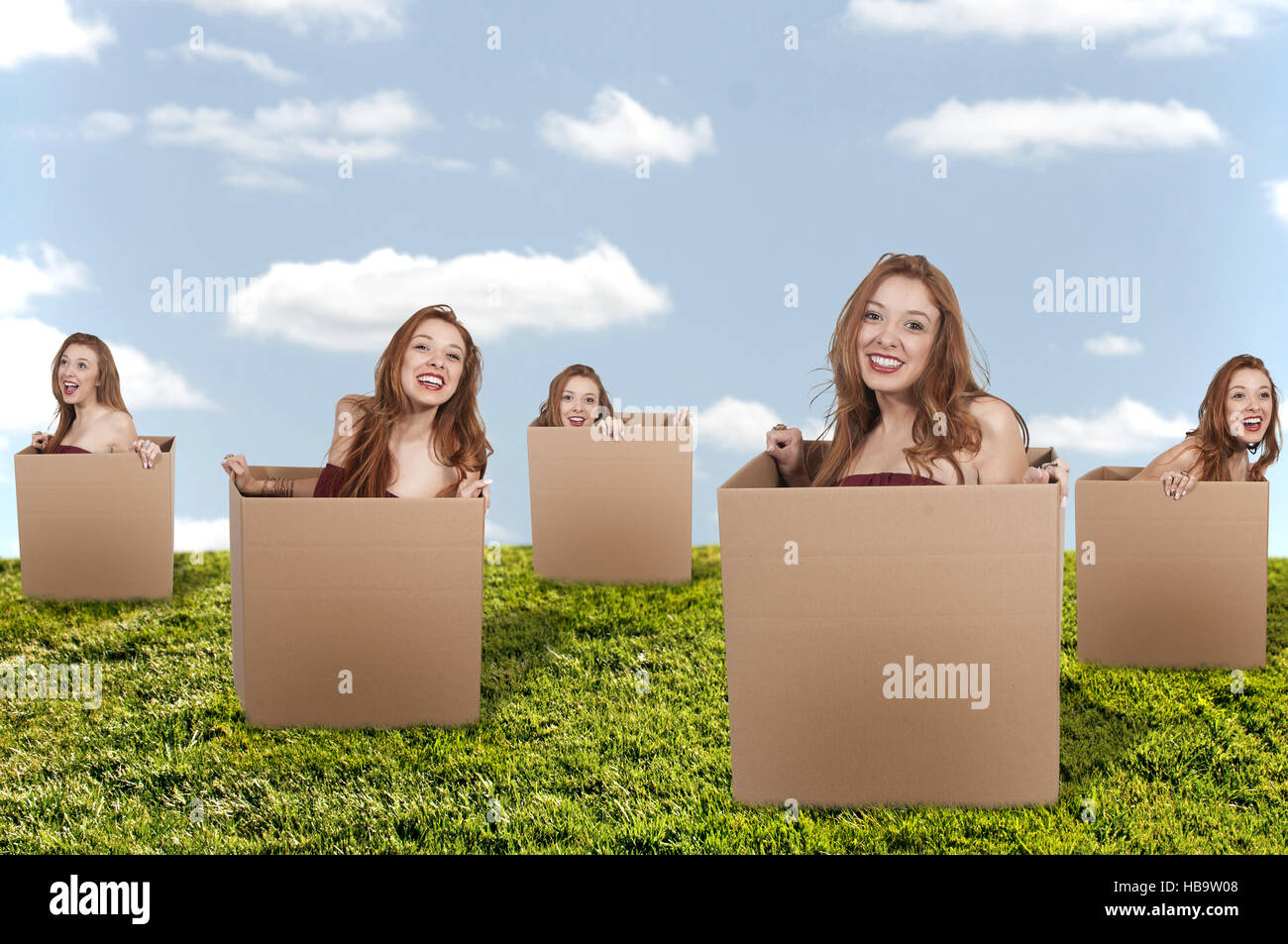 Thinking Outside of the Box Stock Photo - Alamy