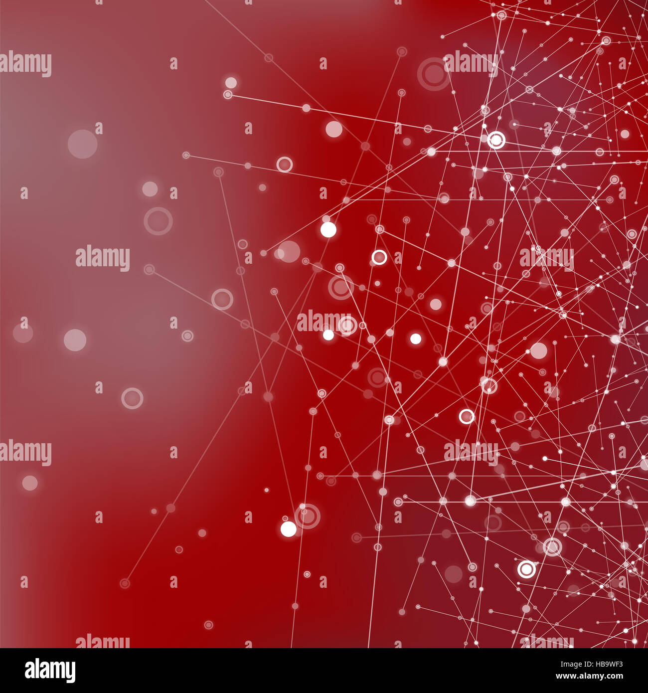 Red Technology Background with Particles Stock Photo - Alamy