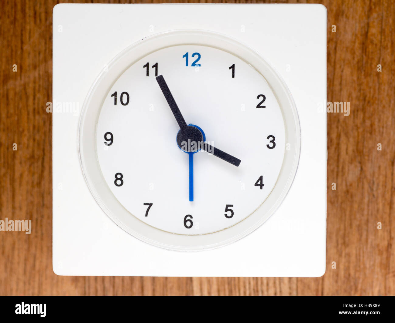 The second series of the sequence of time on the simple white analog ...