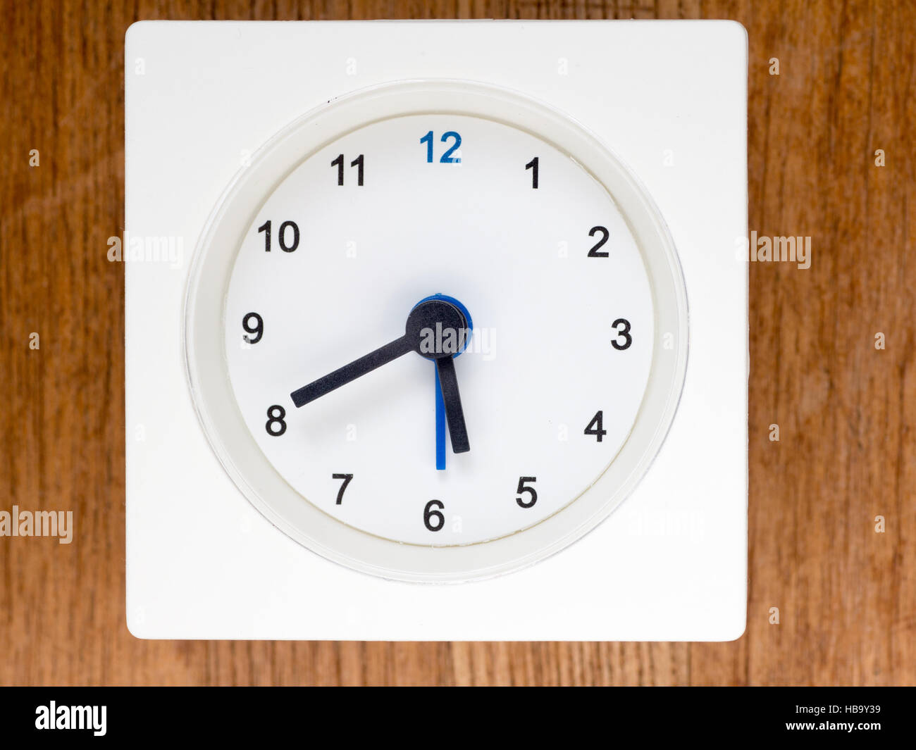 The second series of the sequence of time on the simple white analog ...