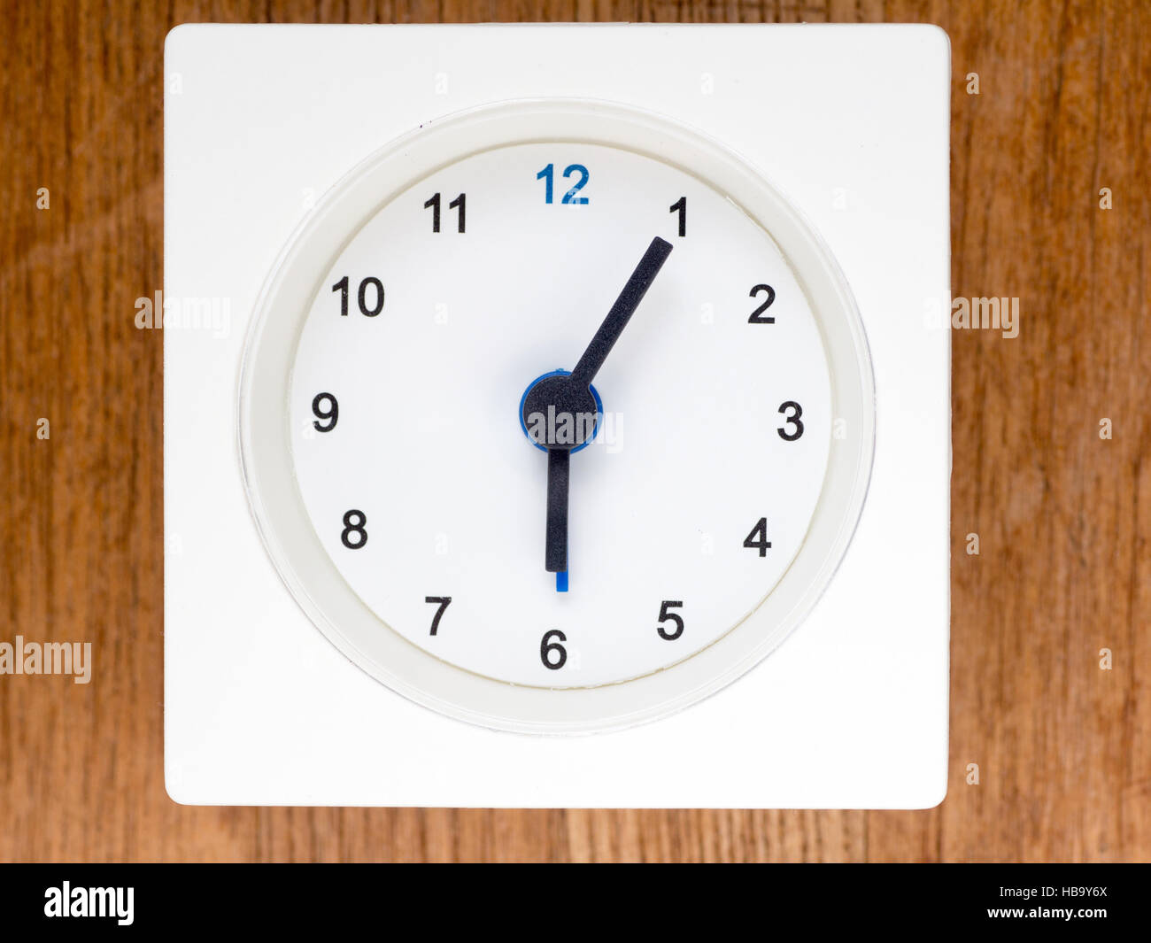 The second series of the sequence of time on the simple white analog ...