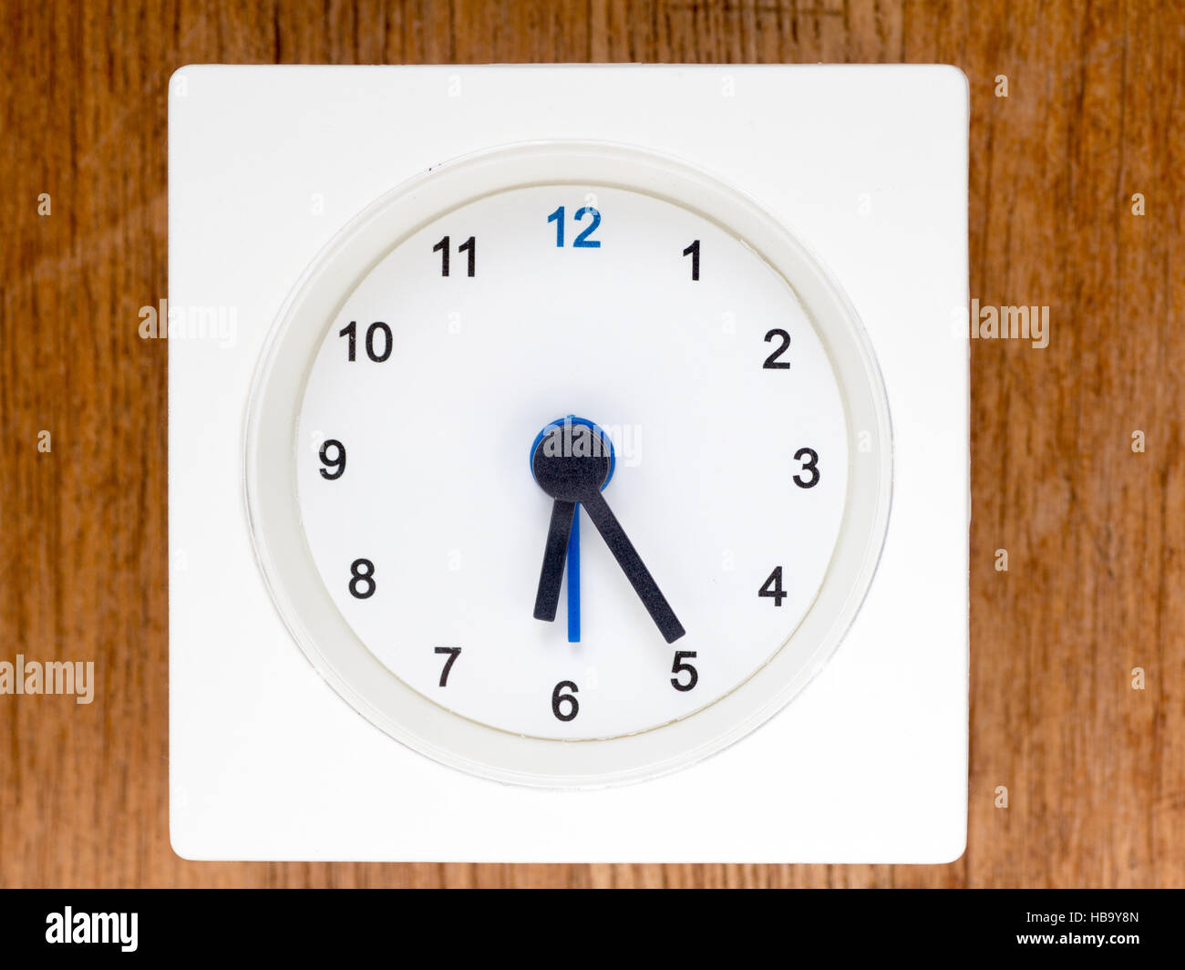The second series of the sequence of time on the simple white analog ...