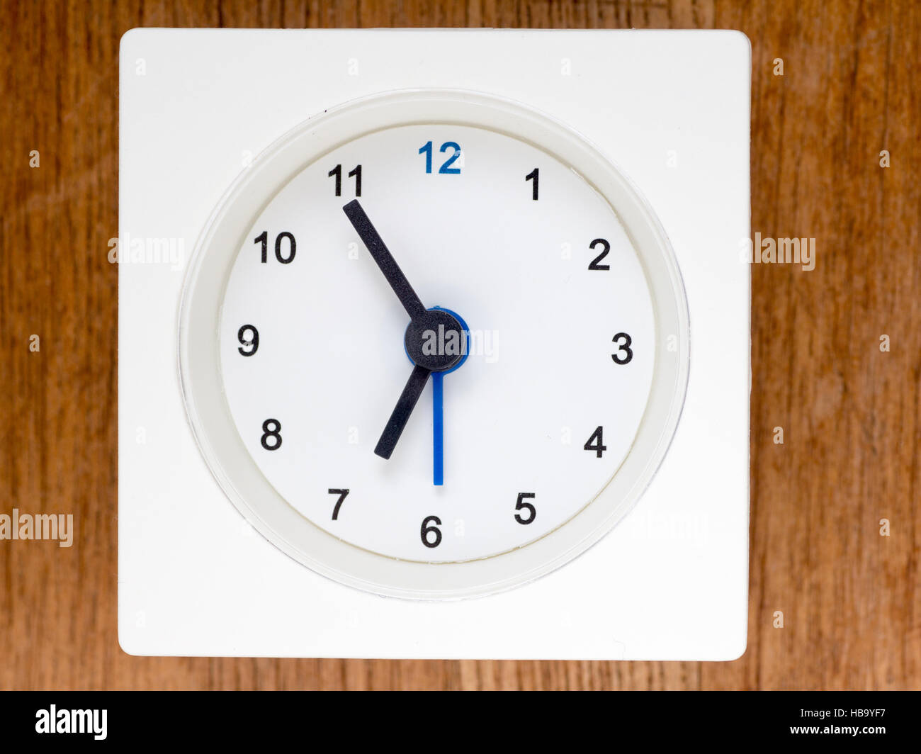 The second series of the sequence of time on the simple white analog ...