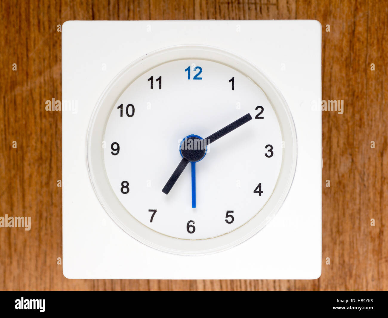 The second series of the sequence of time on the simple white analog ...