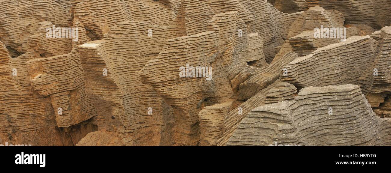 Detail of the Pancake Rocks Stock Photo - Alamy