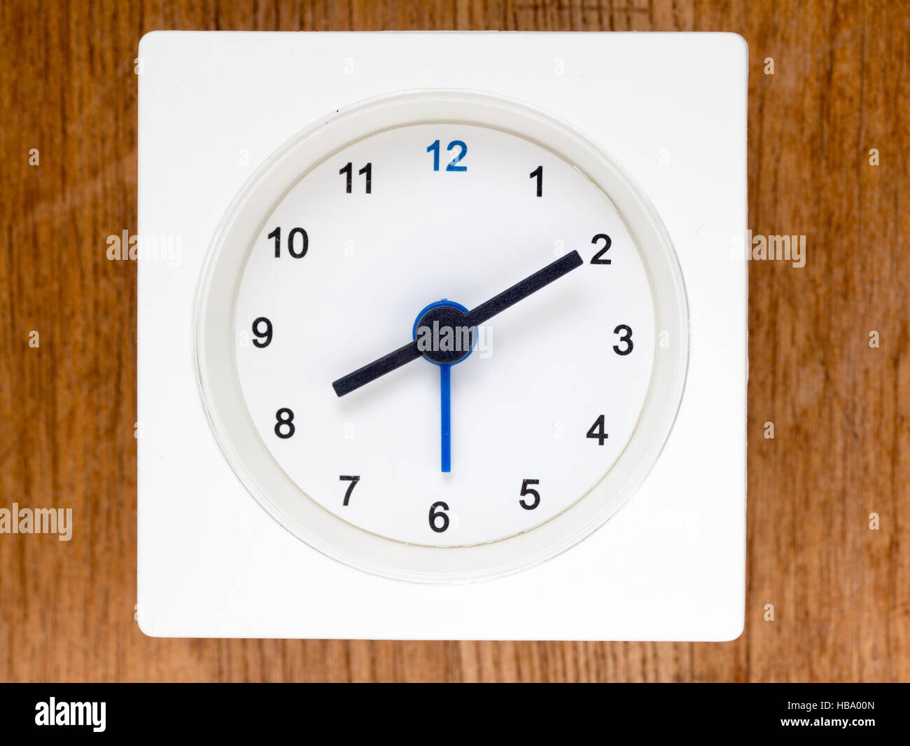 The second series of the sequence of time on the simple white analog ...