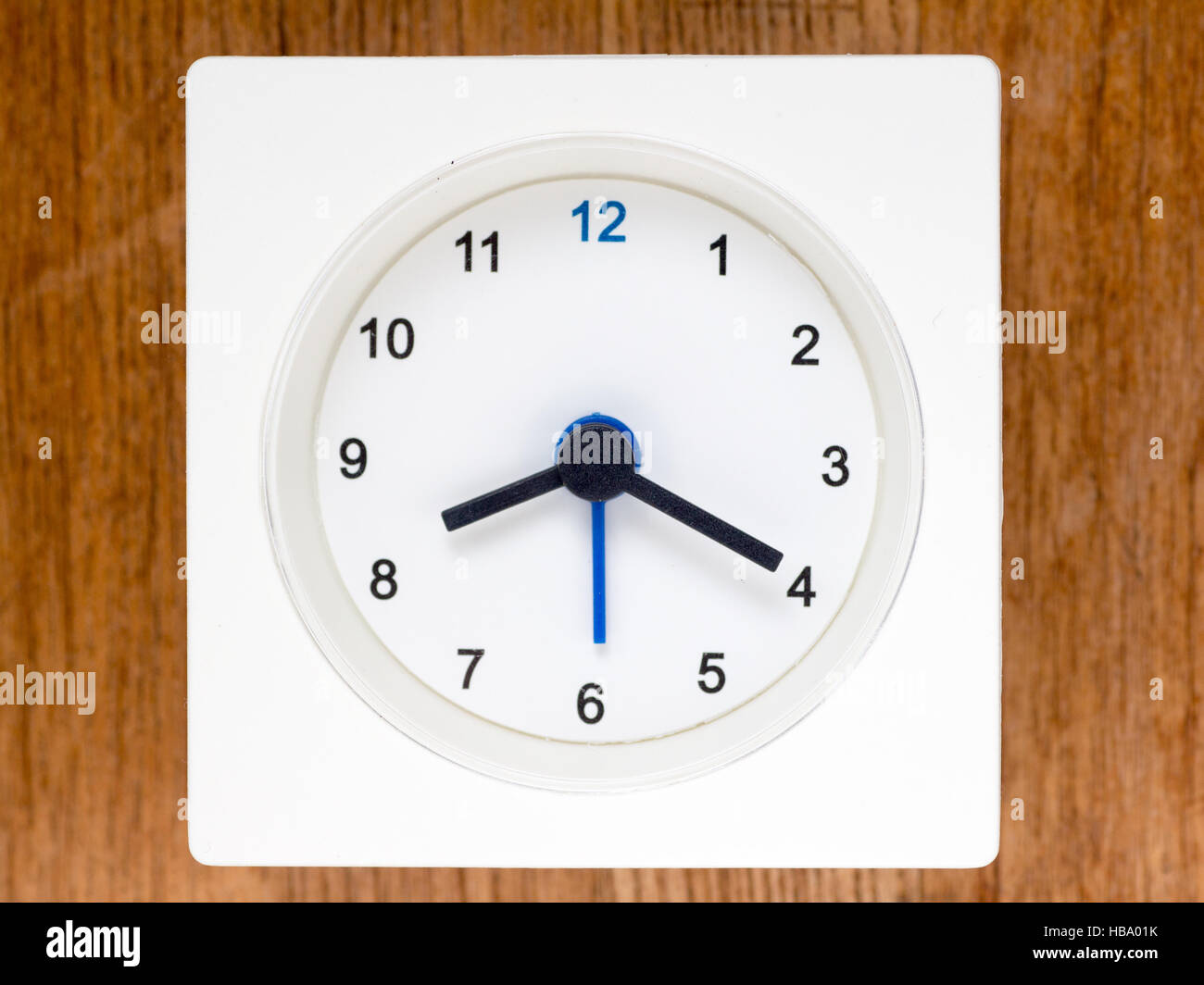 The second series of the sequence of time on the simple white analog ...