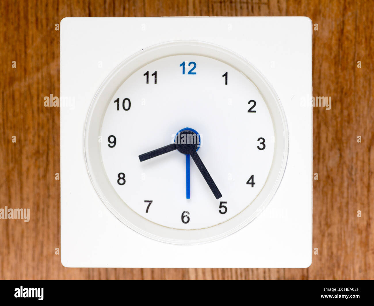 The second series of the sequence of time on the simple white analog ...