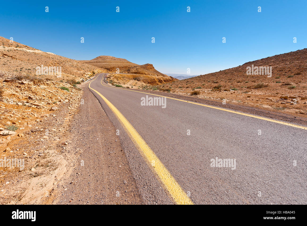 Road in Desert Stock Photo - Alamy