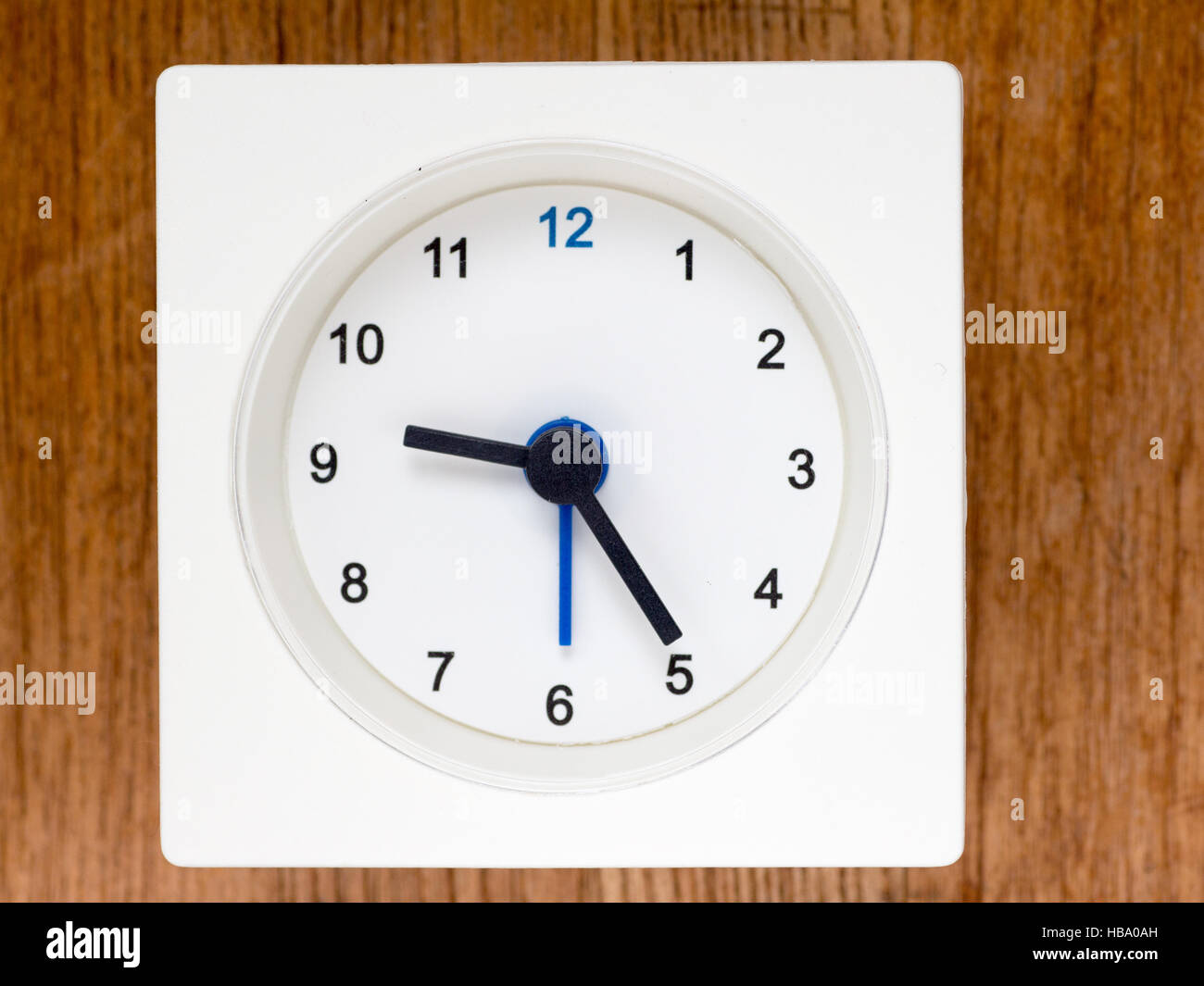 The second series of the sequence of time on the simple white analog ...