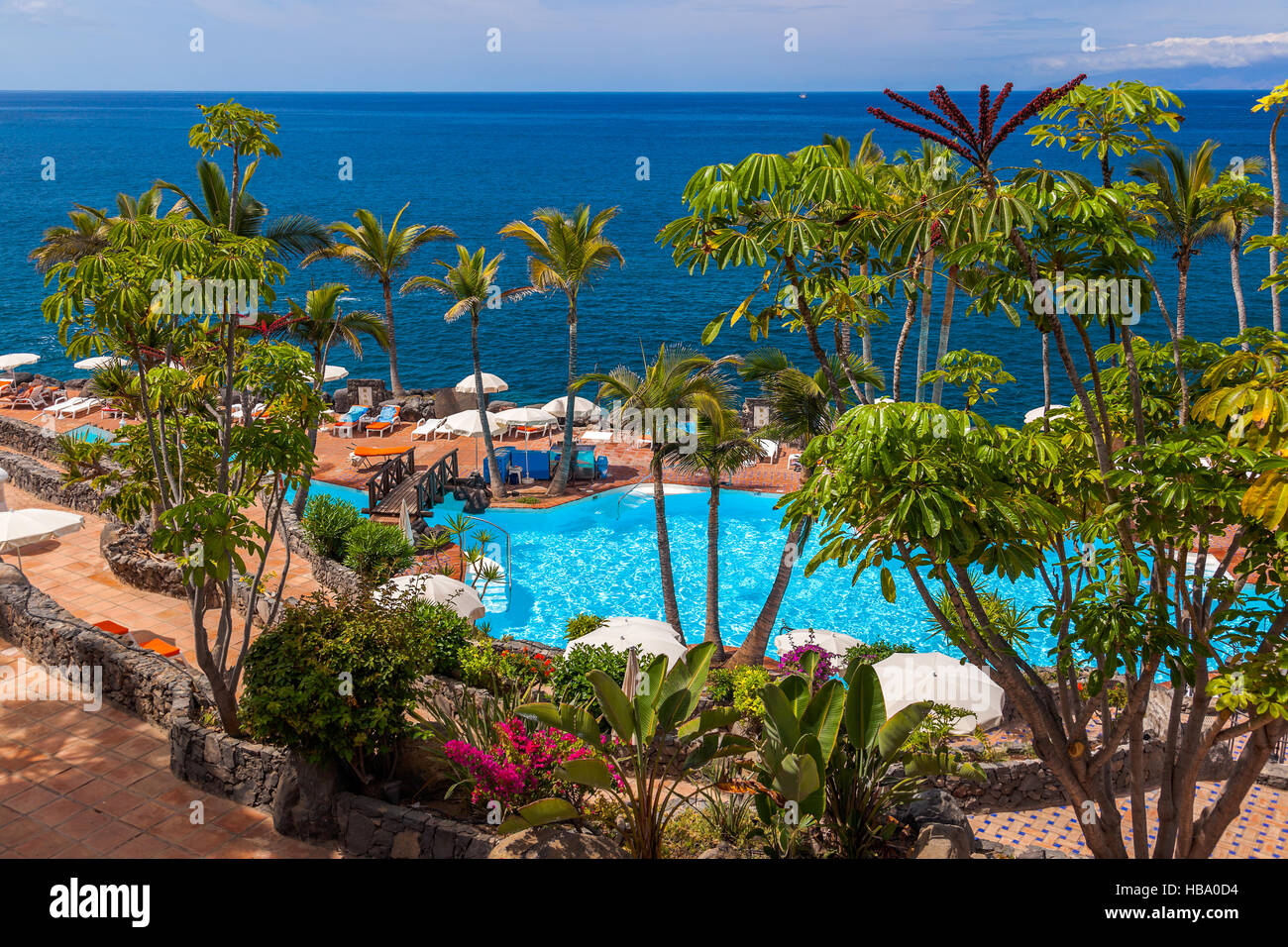 Pool at Tenerife island - Canary Stock Photo - Alamy