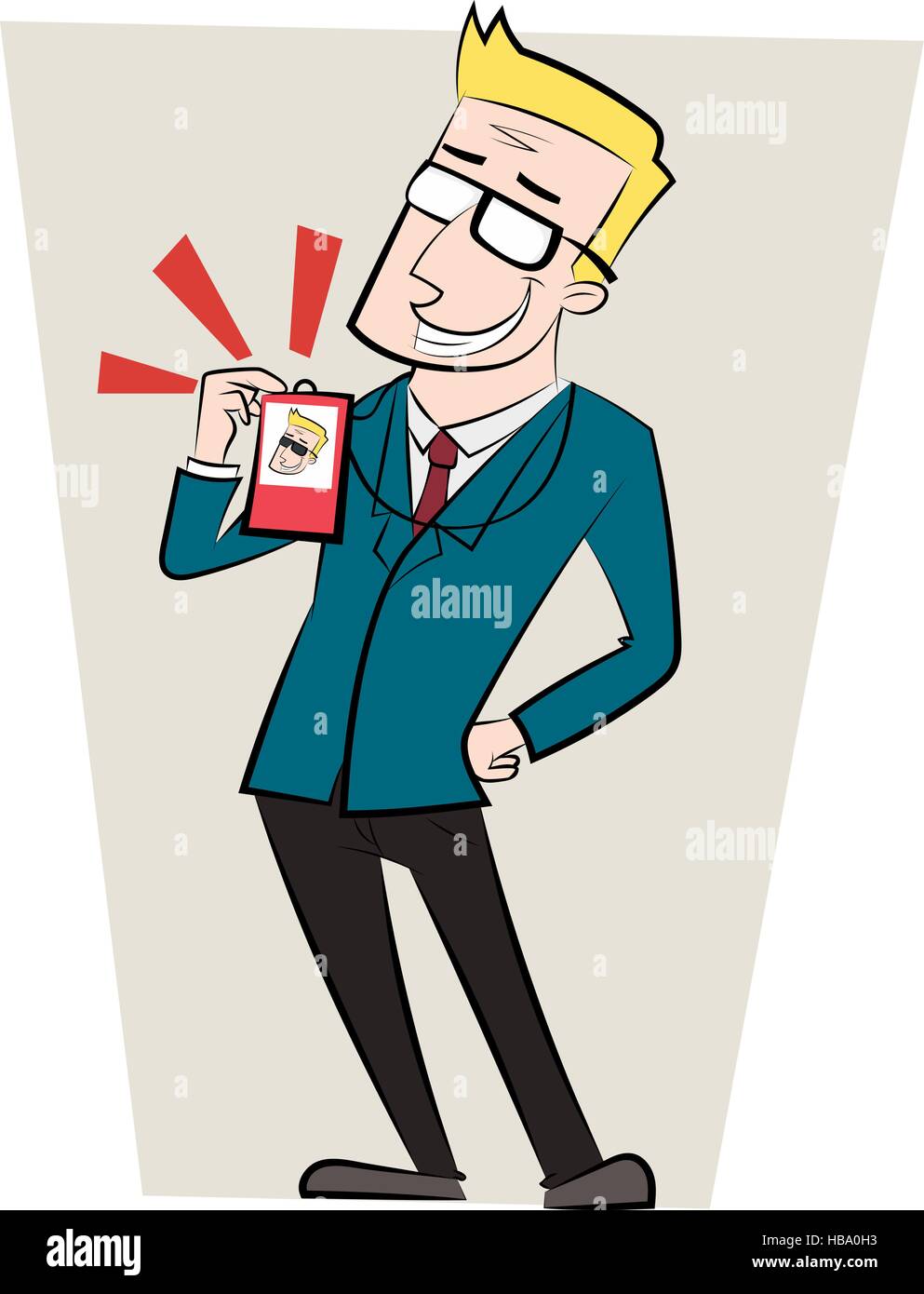 Cartoon proud man hi-res stock photography and images - Alamy