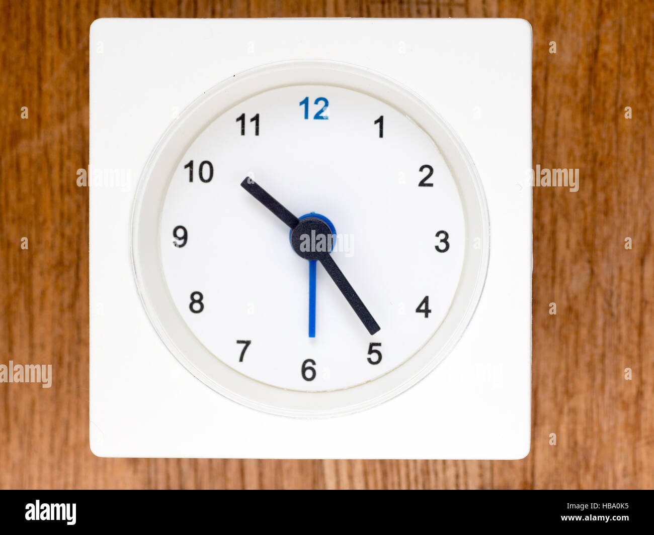 The second series of the sequence of time on the simple white analog ...