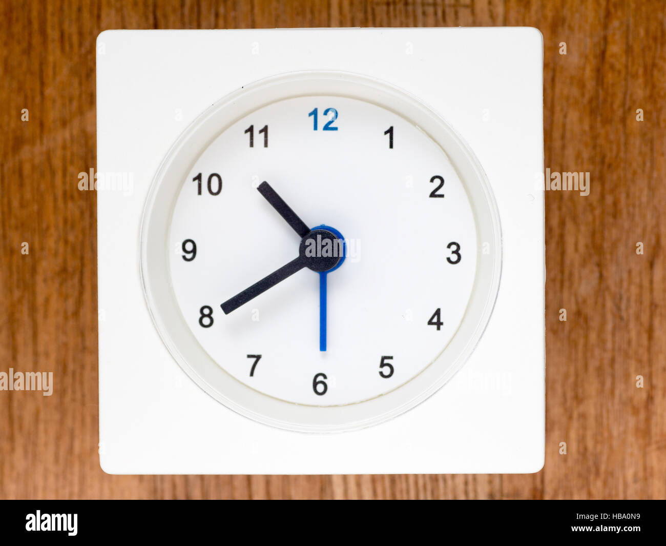 The second series of the sequence of time on the simple white analog ...