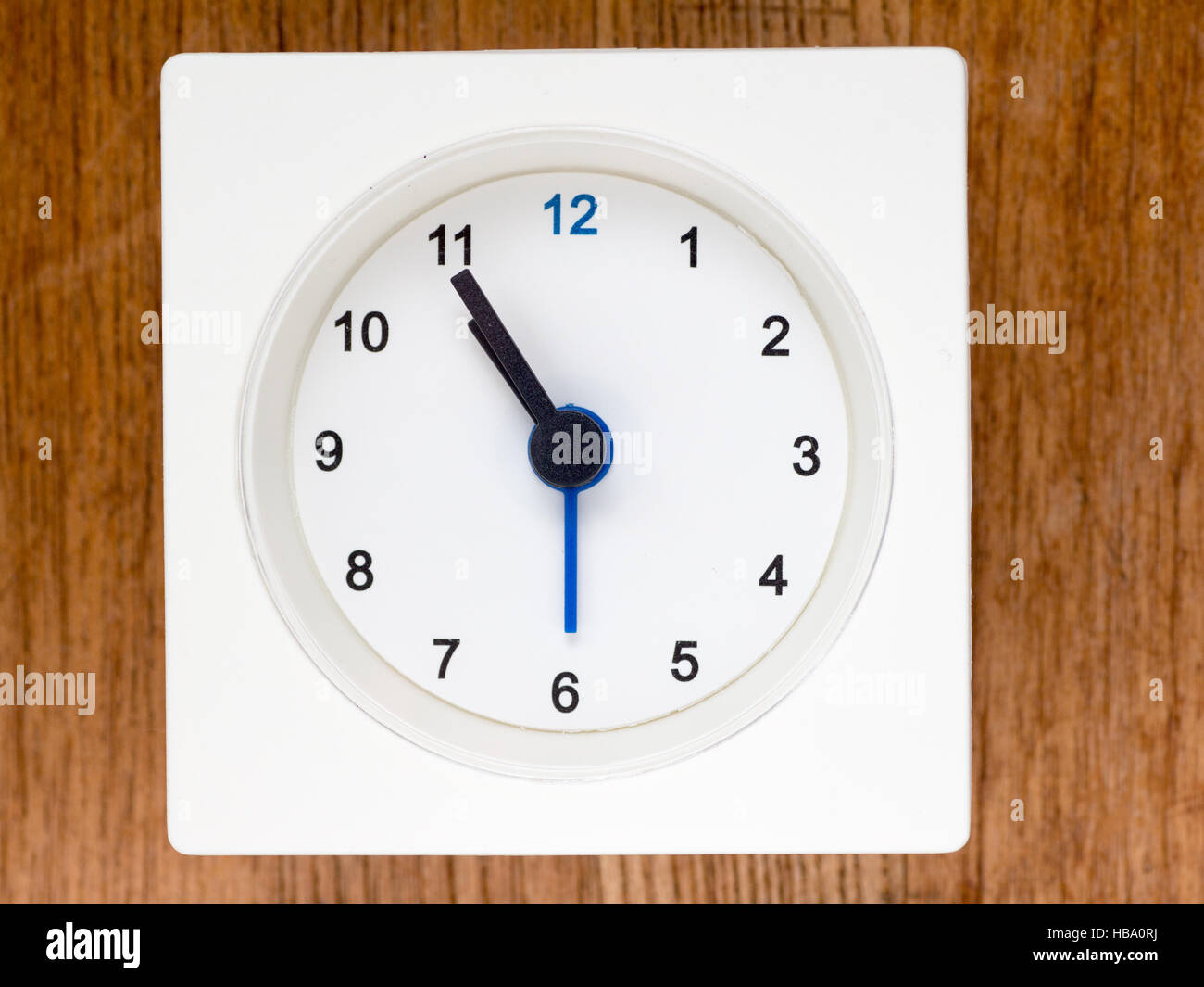 The second series of the sequence of time on the simple white analog ...