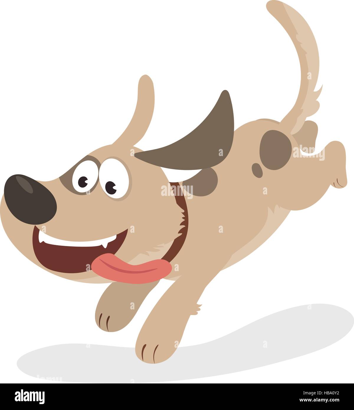 cartoon jumping dog Stock Vector Image & Art - Alamy